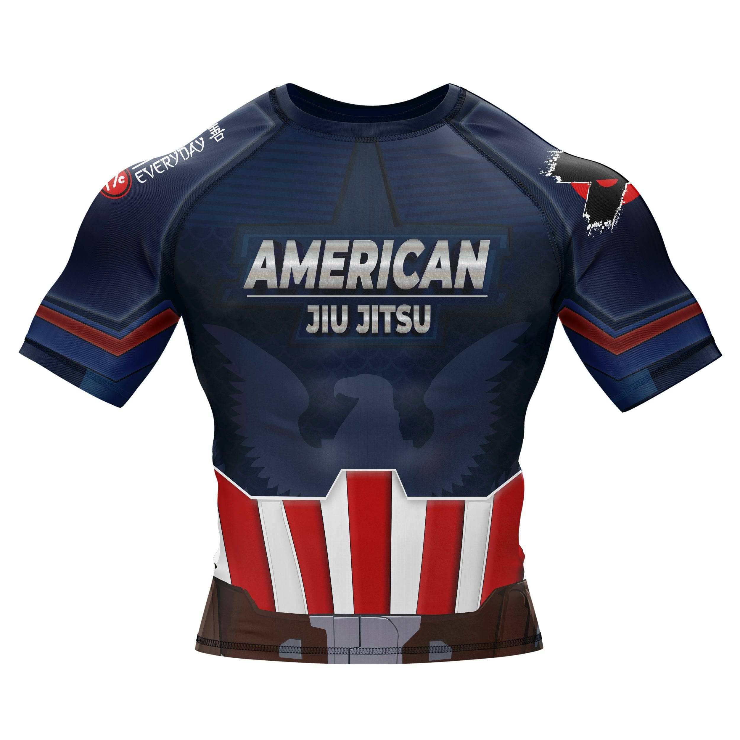 American Jiu Jitsu Hero BJJ Rash Guard - XMARTIAL