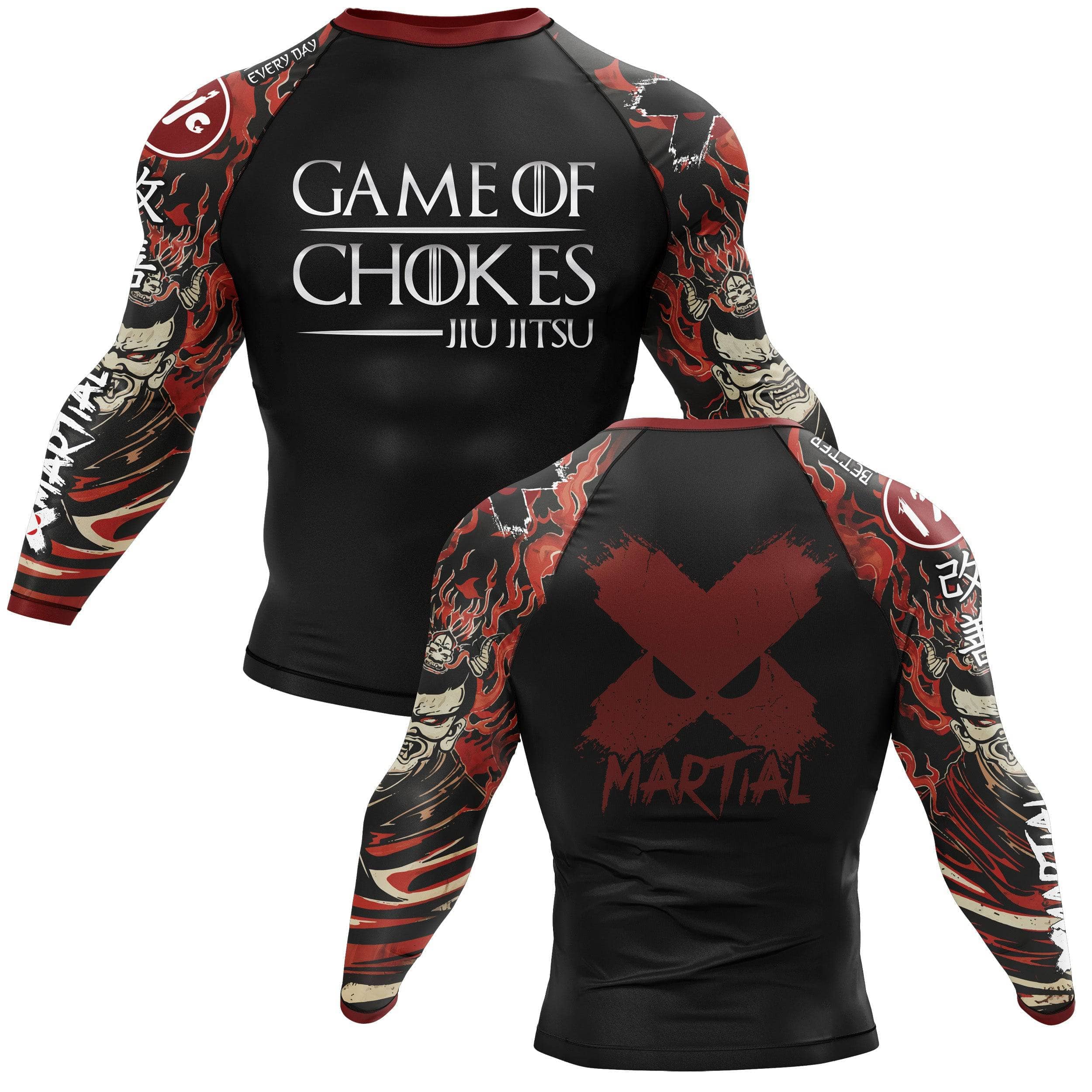 Game of Chokes BJJ Rash Guard - XMARTIAL